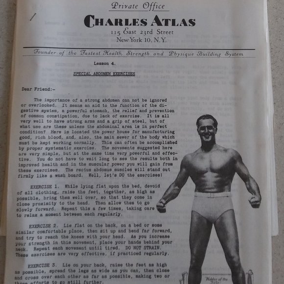 Other | Charles Atlas Complete 12 Lessons Bodybuilding Courses Vintage ...